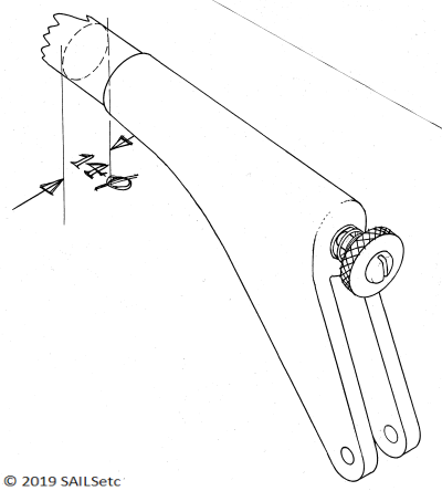 Boom end - 12B gooseneck.